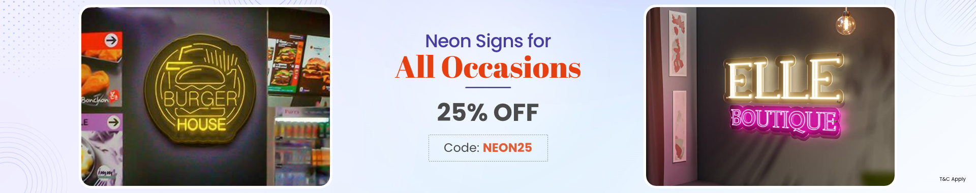 Get Neon signs for Wall Decor At Lowest Price | Bannerbuzz AU