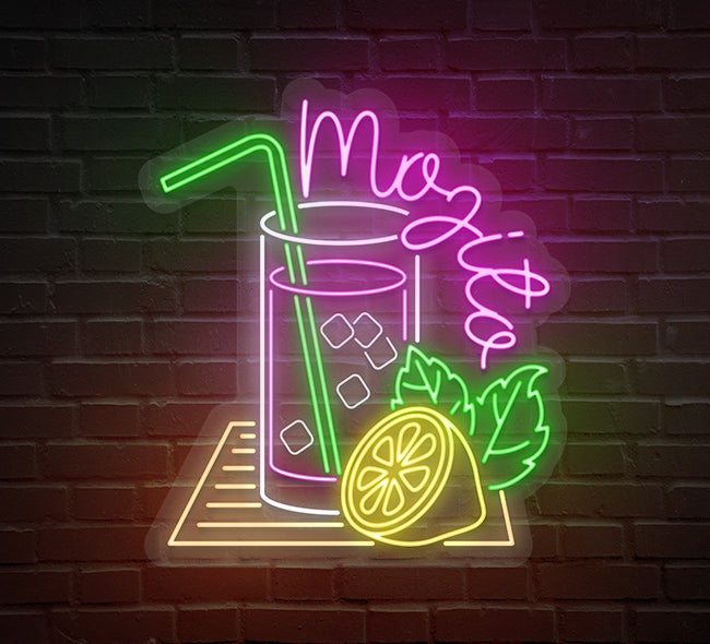 Sturdy Mojito neon sign | Printed Mojito neon sign - Bannerbuzz.com.au