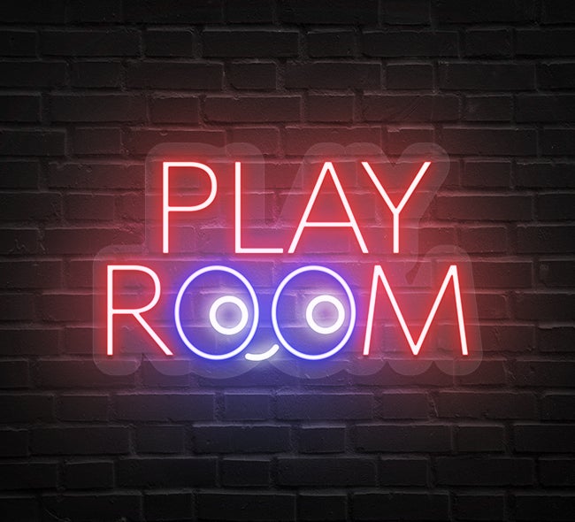 Sturdy Playroom Neon Sign | Printed Playroom Neon Sign - Bannerbuzz.com.au