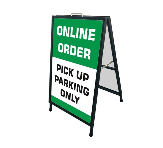 Shop Pick-Up Parking Metal A Frames | BannerBuzz Australia