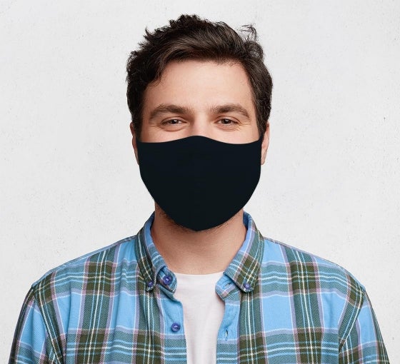 Black Face Masks | 2-Ply Cotton Face Masks - BannerBuzz