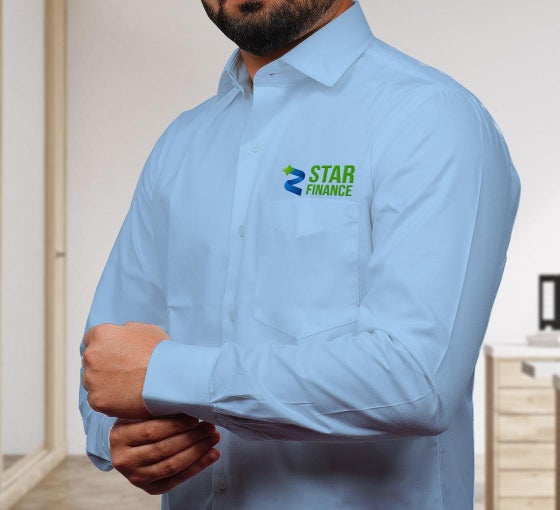 Shop Custom Dress Shirt - Sky Blue | BannerBuzz