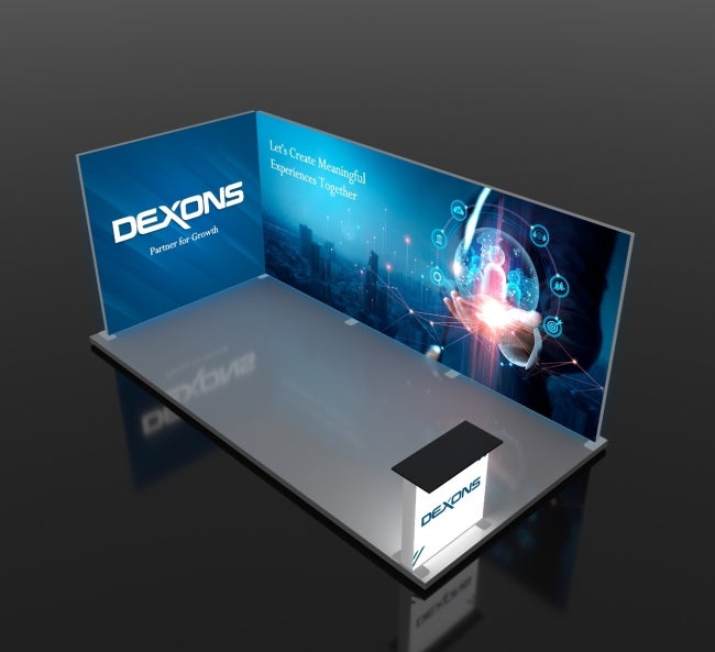 Sturdy 20ft Backlit Trade Show Display - Design 4 | Printed 20ft ...