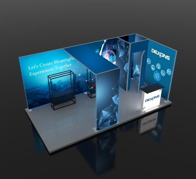 Sturdy 20ft Backlit Trade Show Display - Design 8 | Printed 20ft ...