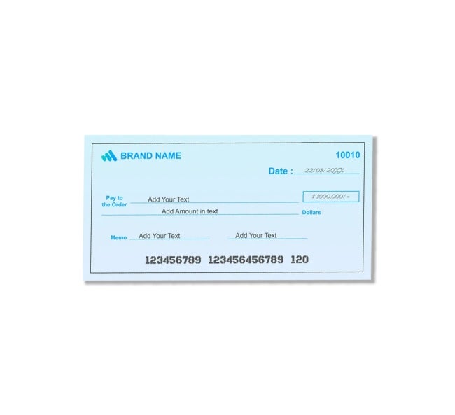 Custom Novelty Cheques | Large Presentation Cheques - Bannerbuzz