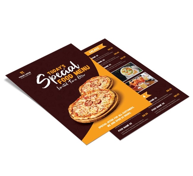 Takeaway Menu Printing | Custom Menu Printing Australia