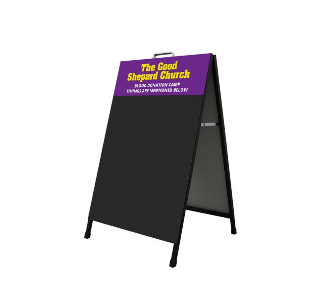 Chalkboard A Frame (with logo)