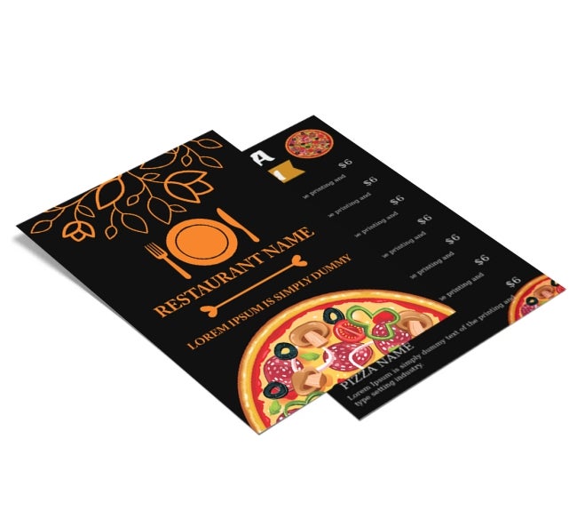 Print Custom Menu for your Restaurant at the Best Prices | Bannerbuzz AU