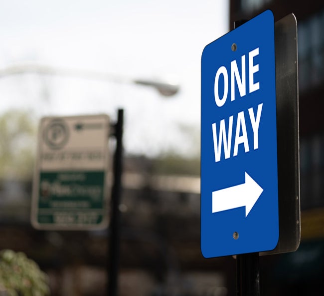 Shop One Way Street Signs | BannerBuzz Australia