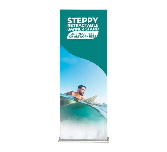Buy Steppy Retractable Banner Stand for Stimulating Display | BannerBuzz AU